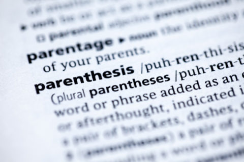 Punctuation Marks: Parentheses | Writing Forward